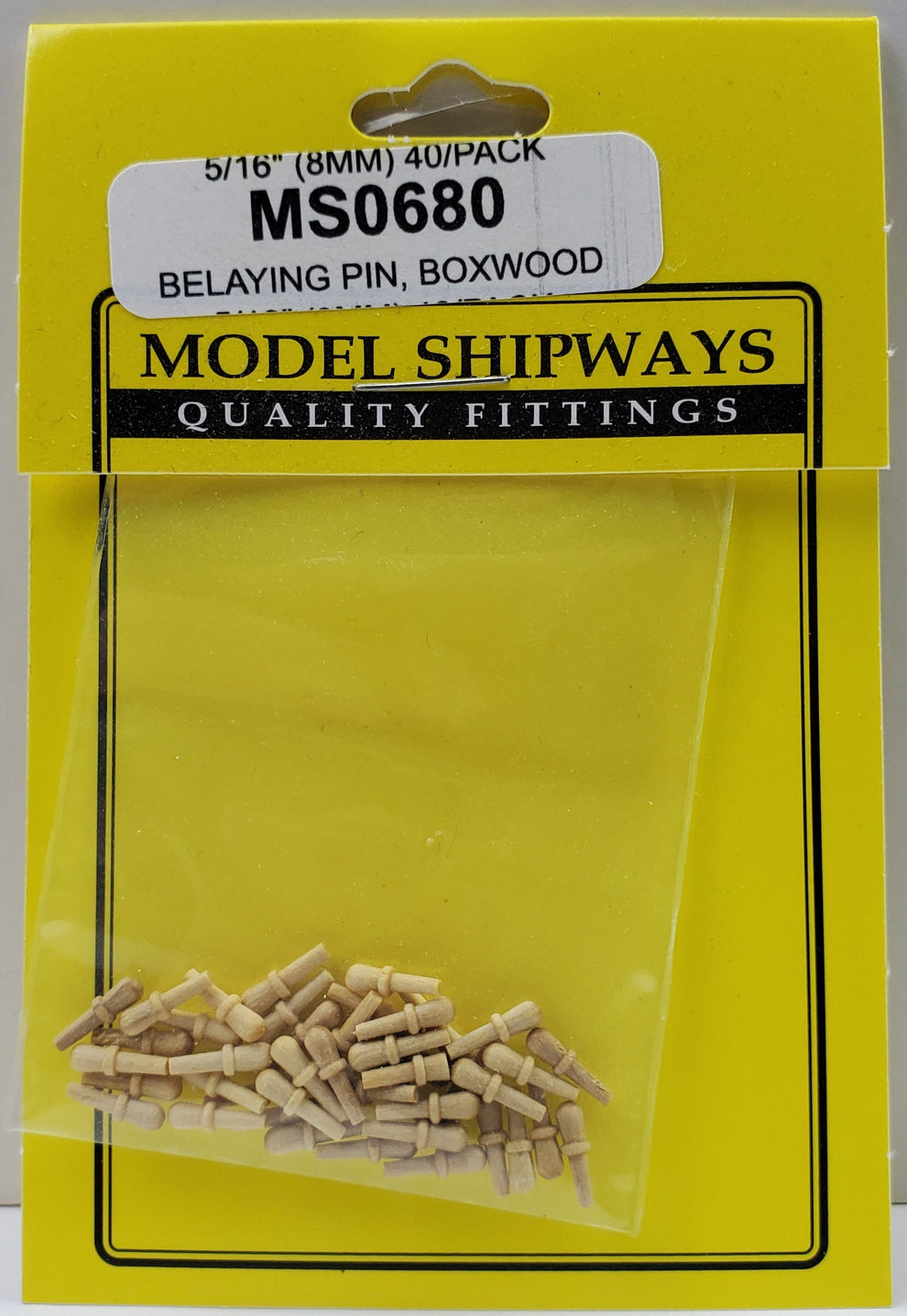 Model Expo - 5/16" (8mm) Boxwood Belaying Pin 40 pcs – Model Expo Online