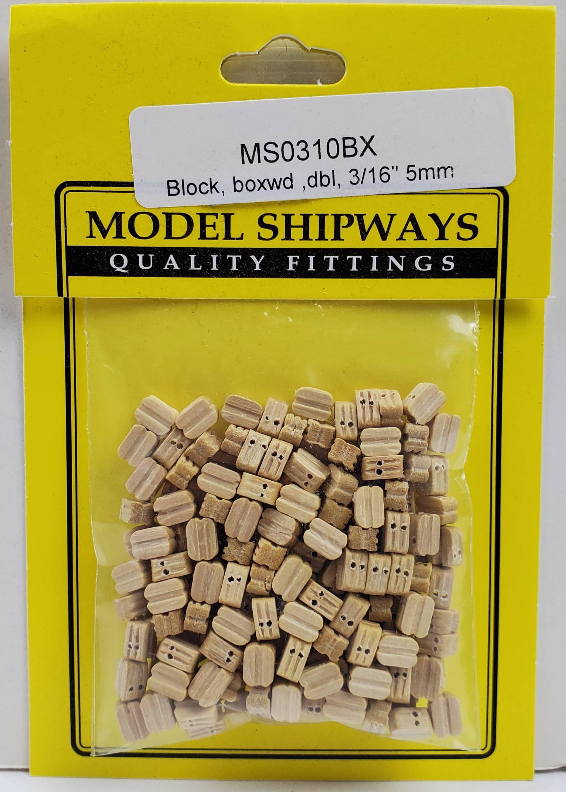 Model Expo - 3/16" (5mm) Boxwood Double Sheave Block 150 pcs – Model ...