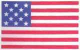 Mantua - 43881 U.S. Flag - 13 Stars & 13 Stripes - 45 x 75 MM (1.8 x 3 ...