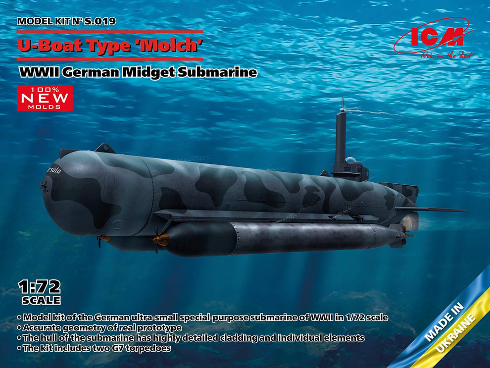 ICM - U-Boat Type Molch German Sub 1:72 – Model Expo Online