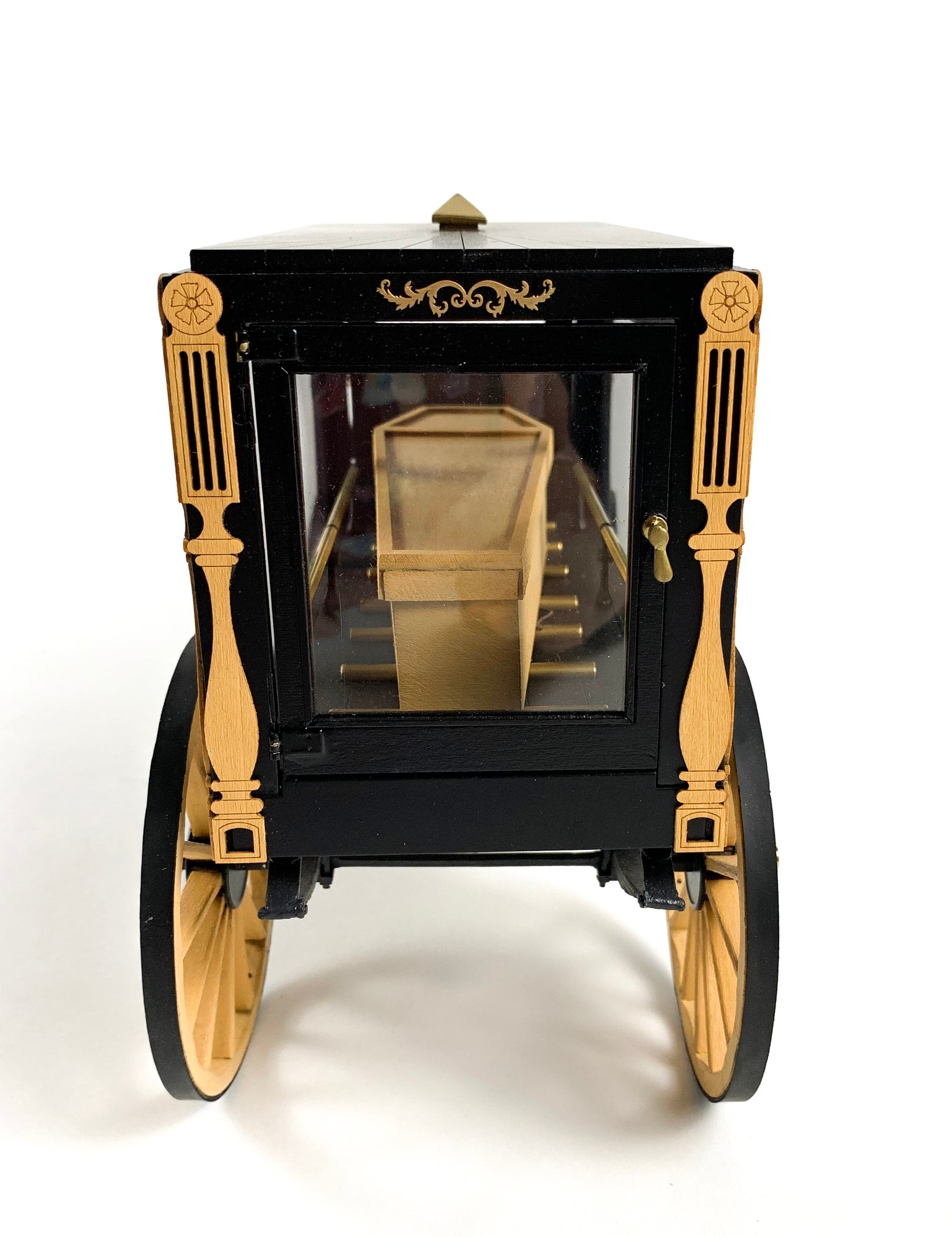 Model Trailways 1895 Horse-Drawn Hearse Wagon Wood & Metal Model Kit 1 ...