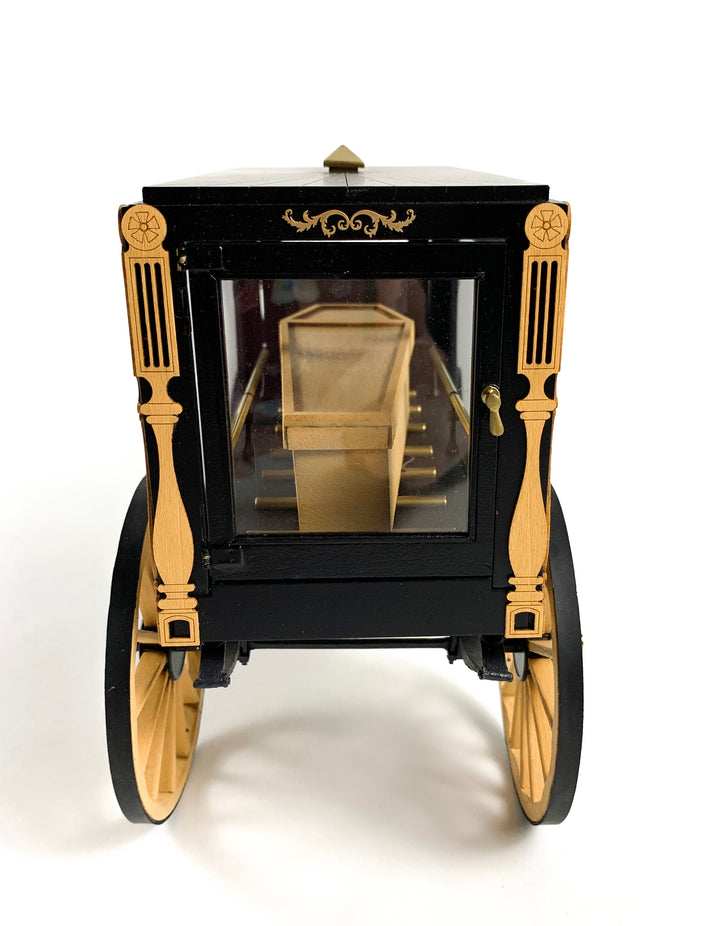 Model Trailways 1895 Horse-Drawn Hearse Wagon Wood & Metal Model Kit 1 ...