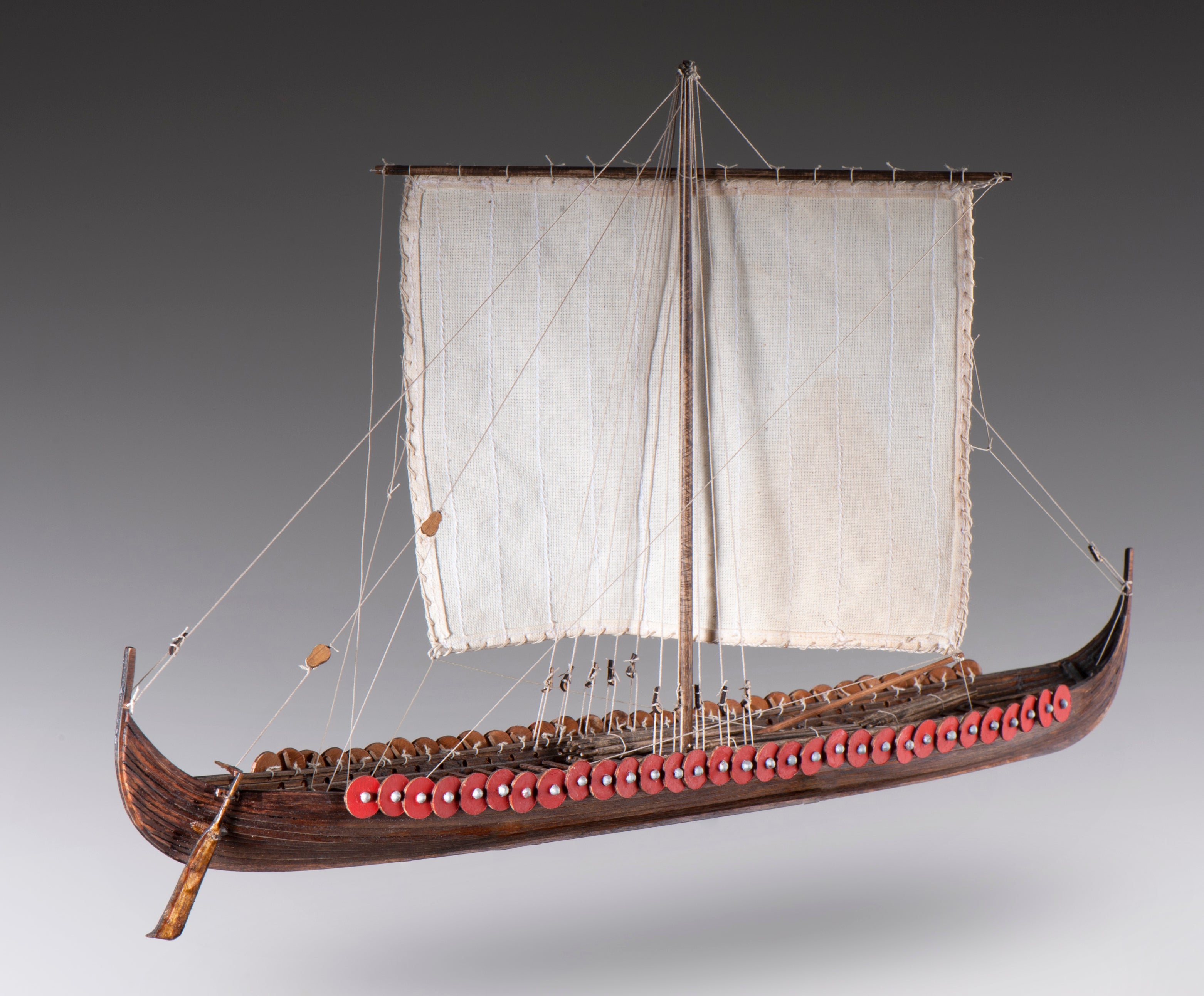 Dusek-Mamoli - D014 Viking Longship Plank-On-Frame Wood Ship Model Kit ...